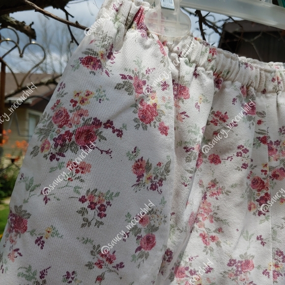 Vintage | Shorts | Womens Vintage Cottagecore Floral Pull On Stretch ...